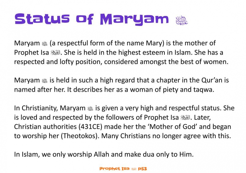 Prophet Isa AS - a kids friendly story book of our Prophet Isa with a ...